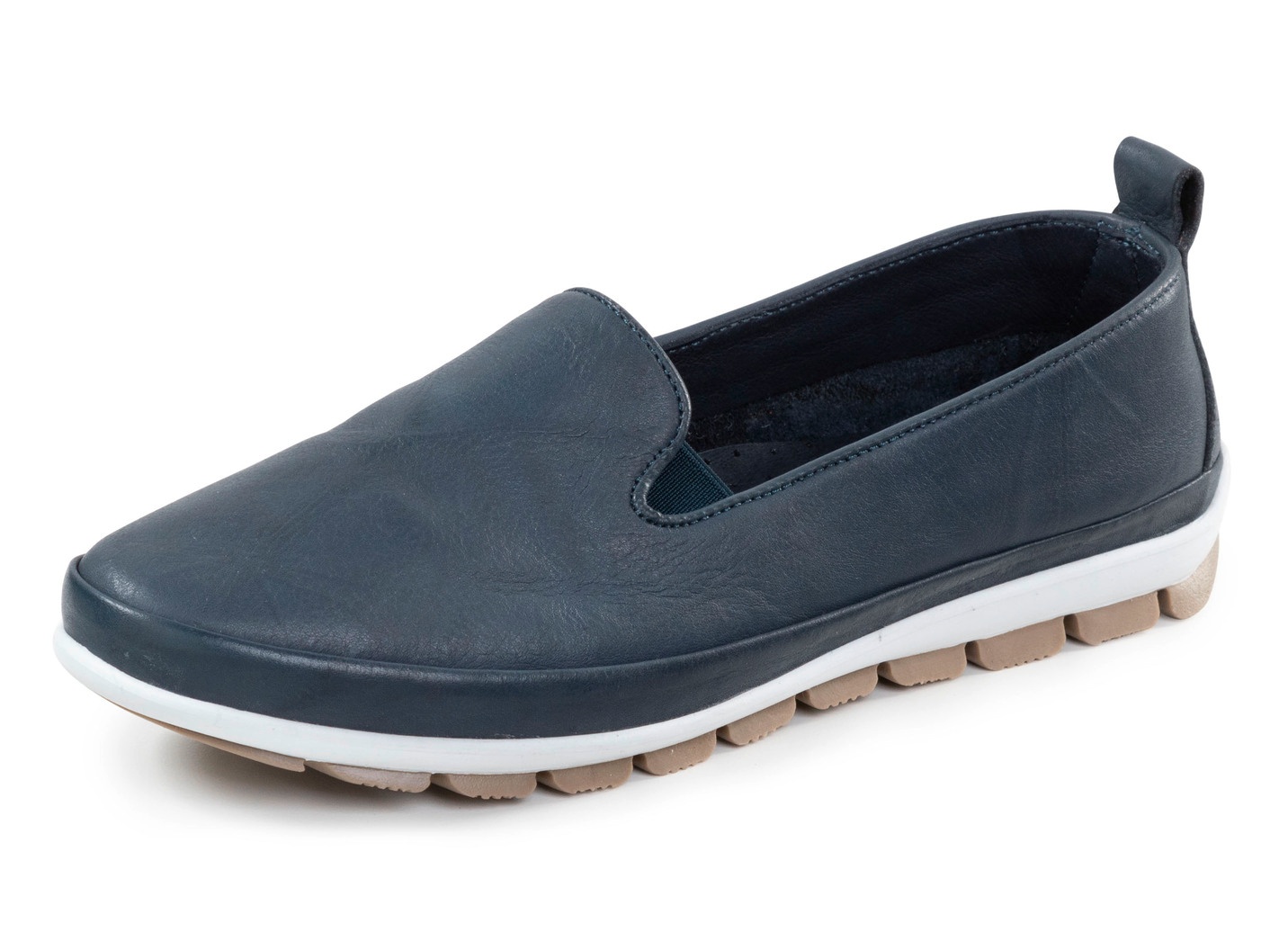 Gemini Slipper mit dezenter Knitter-Struktur - MARINE